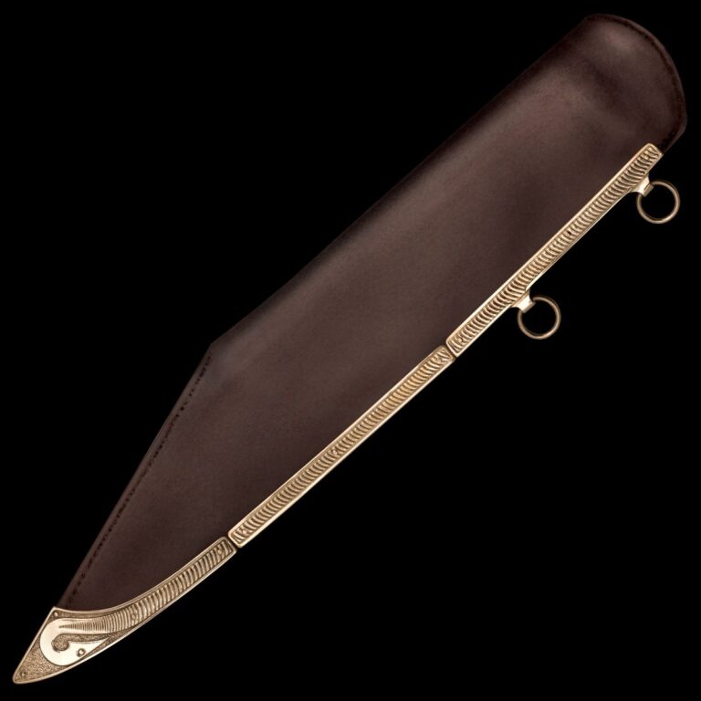 Damascus Long Seax - Swords.co.uk