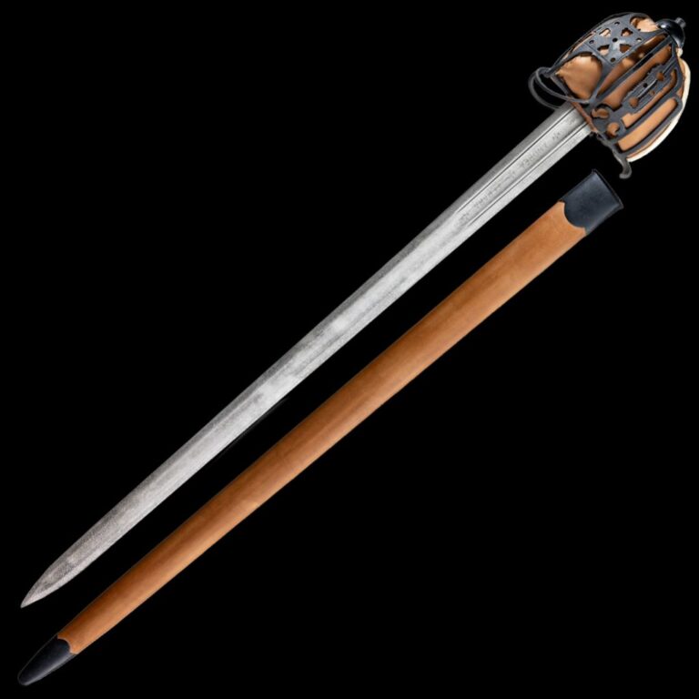 Basket-Hilt Broadsword Antiqued - Swords.co.uk